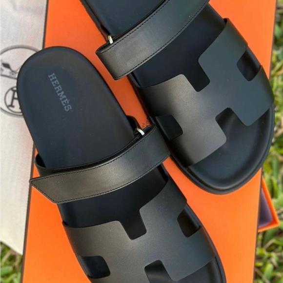 Hermes | Shoes | Hermes Chypre Black 95 | Poshmark
